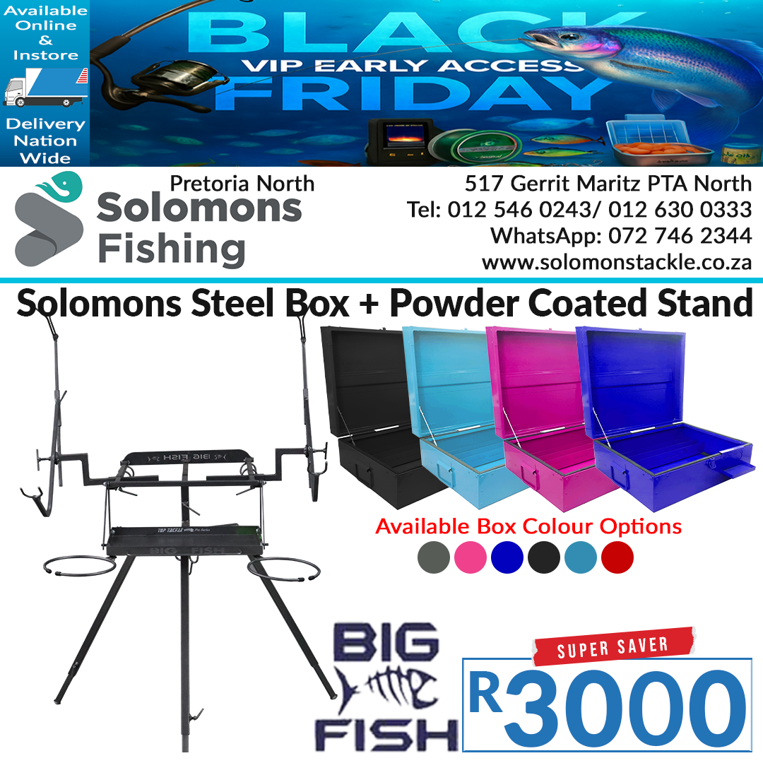 Big Fish Stand + Steel Muti Box Combo | Black Friday Sale